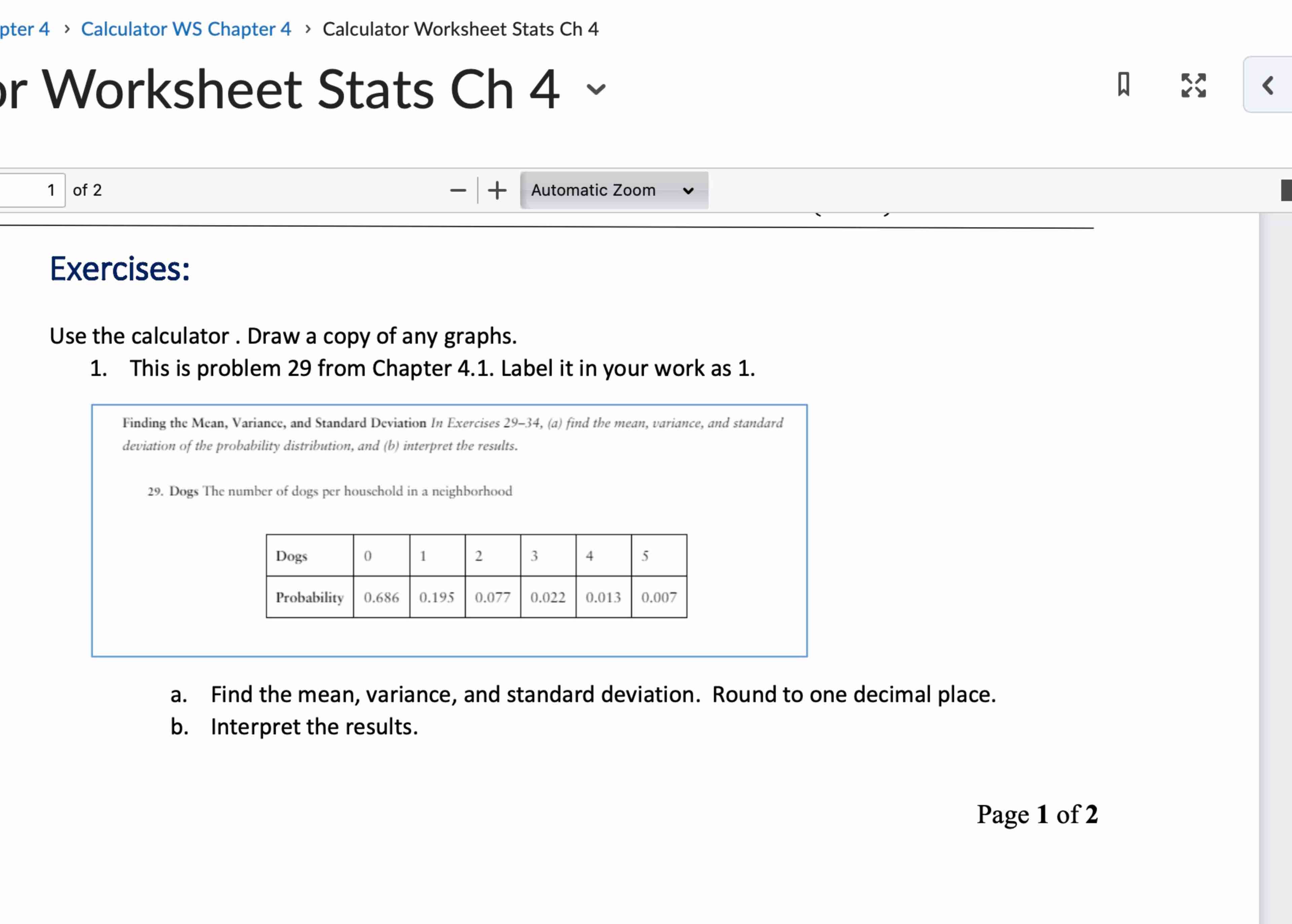 Solved pter 4 > ﻿Calculator WS Chapter 4 > ﻿Calculator | Chegg.com