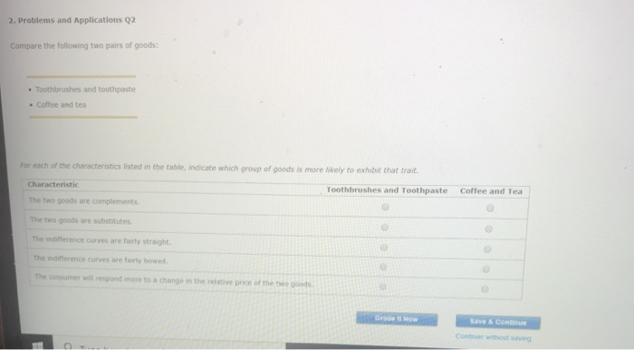 Solved 2. Problems and Applications Q2 Compare the following | Chegg.com