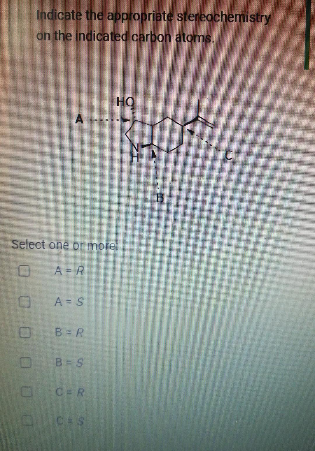 Solved Indicate the appropriate stereochemistry on the | Chegg.com