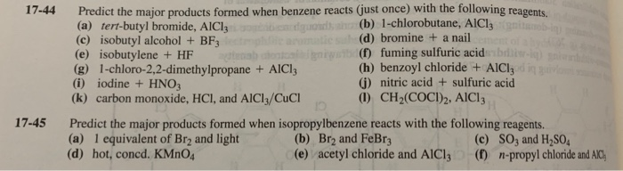 Solved 4:51 ..11 46 HW-CH17.jpg 17-44 Predict the major | Chegg.com