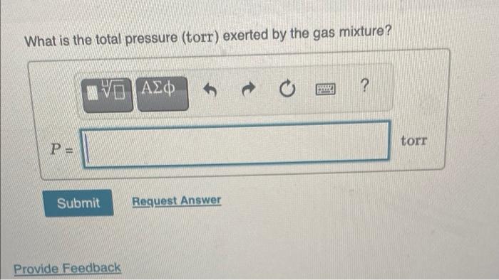 Solved In a gas mixture, the partial pressures are nitrogen | Chegg.com