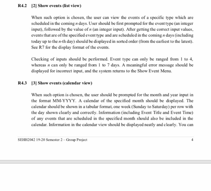 SEHH2042 Computer Programming Group Project - | Chegg.com