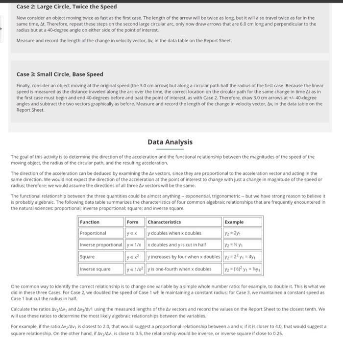 Solved Lesson 4 Lab: Centripetal Acceleration Introduction | Chegg.com