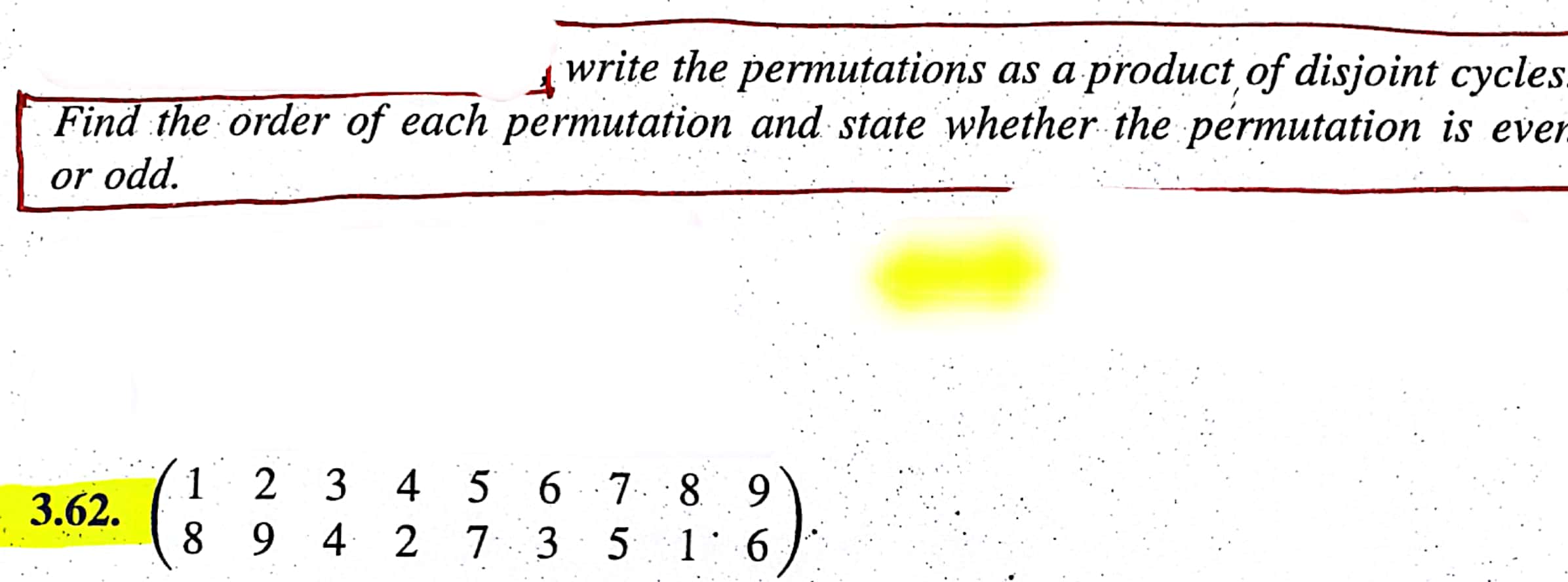 Solved 1 ﻿write the permutations as a product of disjoint | Chegg.com