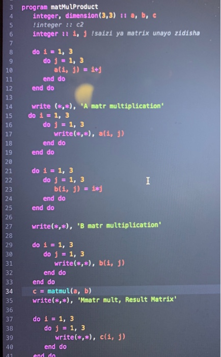 Solved please help me solve this fortran90 prob, the | Chegg.com