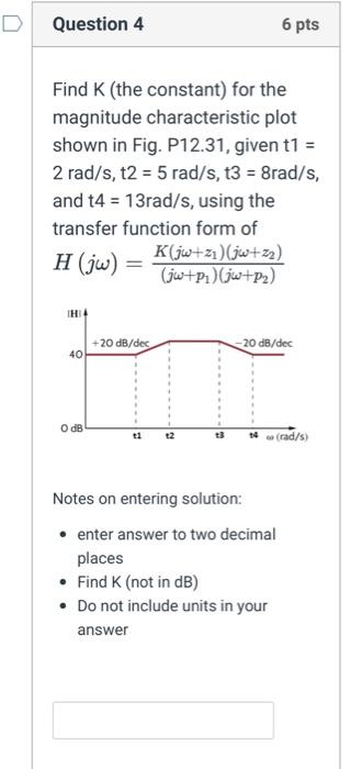 Solved Find K (the constant) for the magnitude | Chegg.com