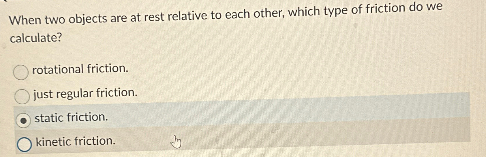 Solved When two objects are at rest relative to each other, | Chegg.com