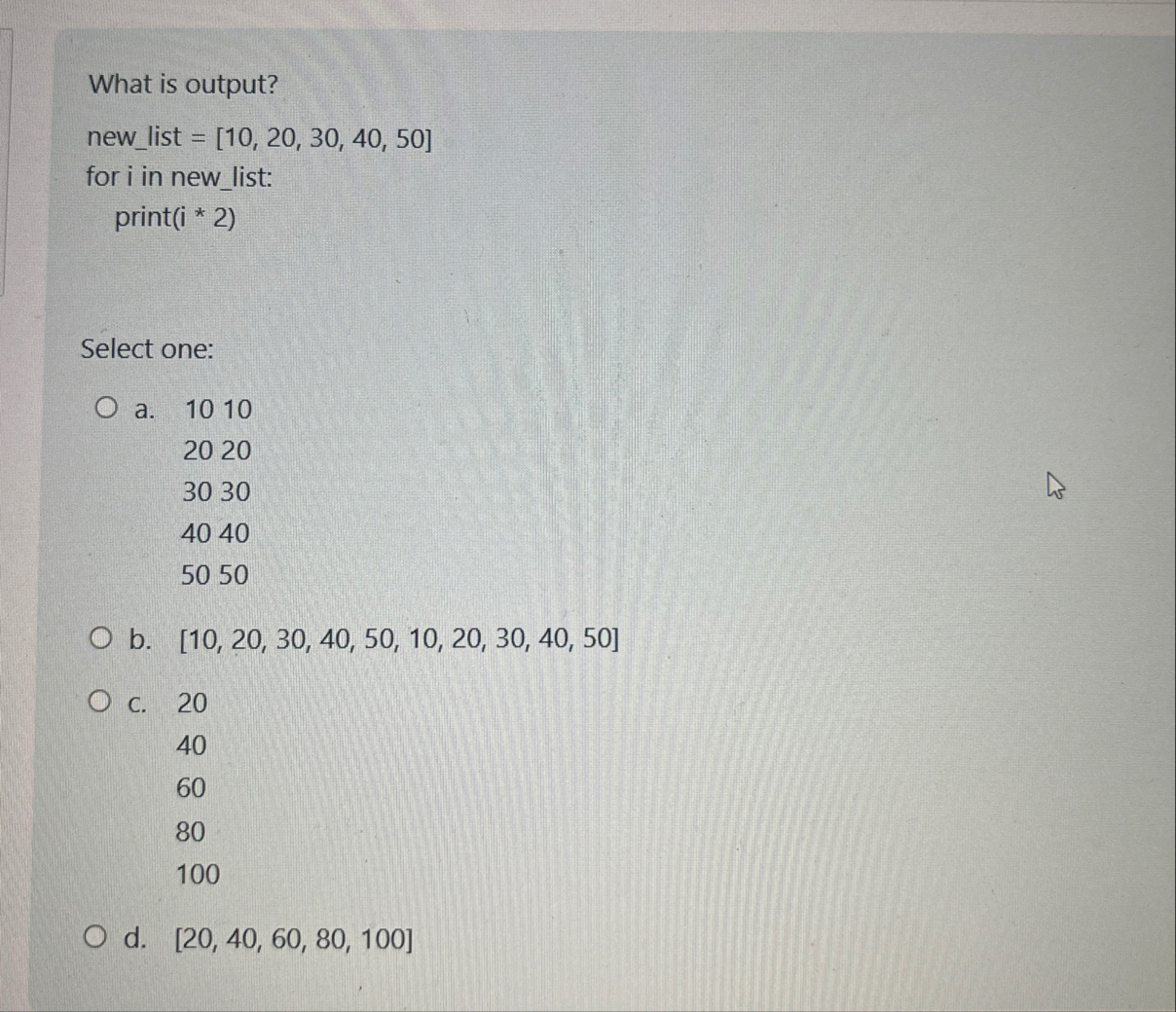 Solved What is output?Select | Chegg.com