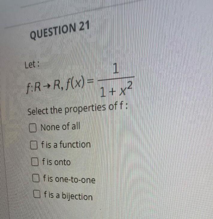 Solved None of all the proposed answers QUESTION 18 pЛС | Chegg.com