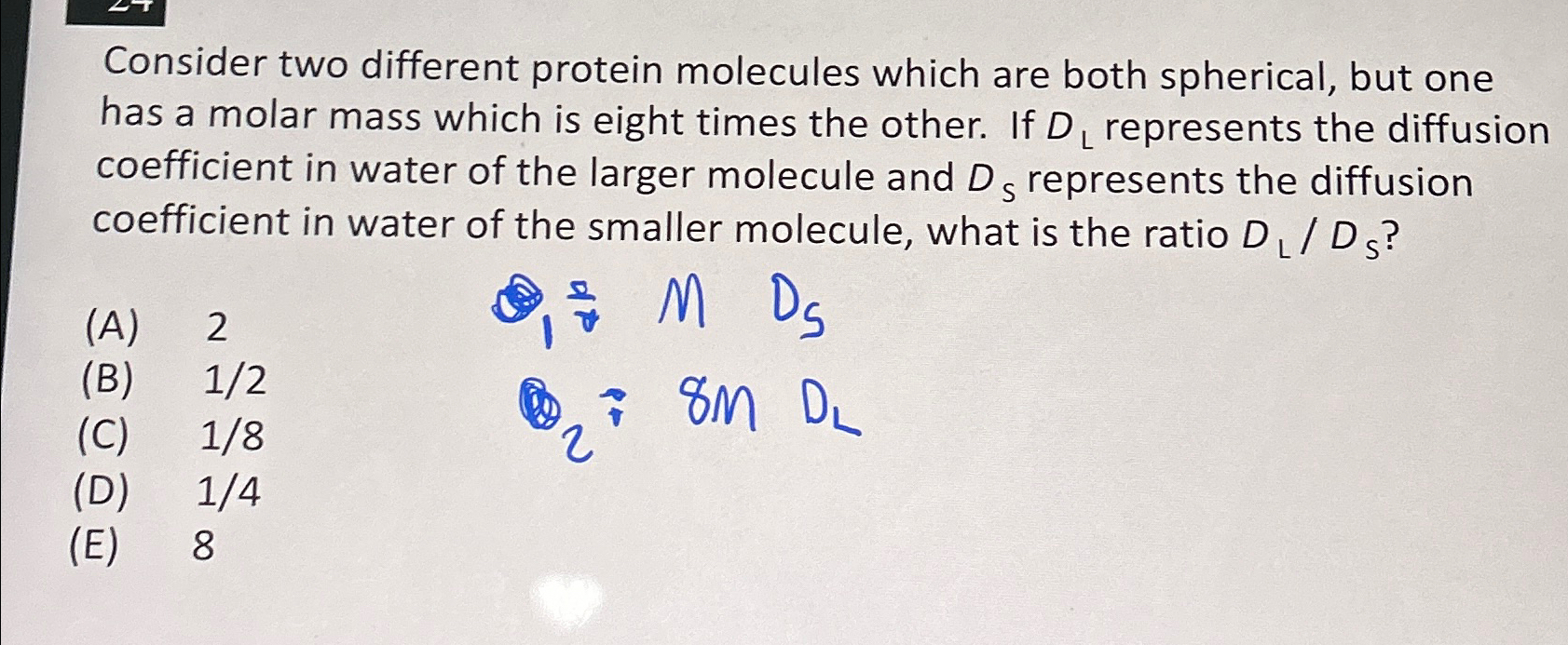 Solved Consider two different protein molecules which are | Chegg.com