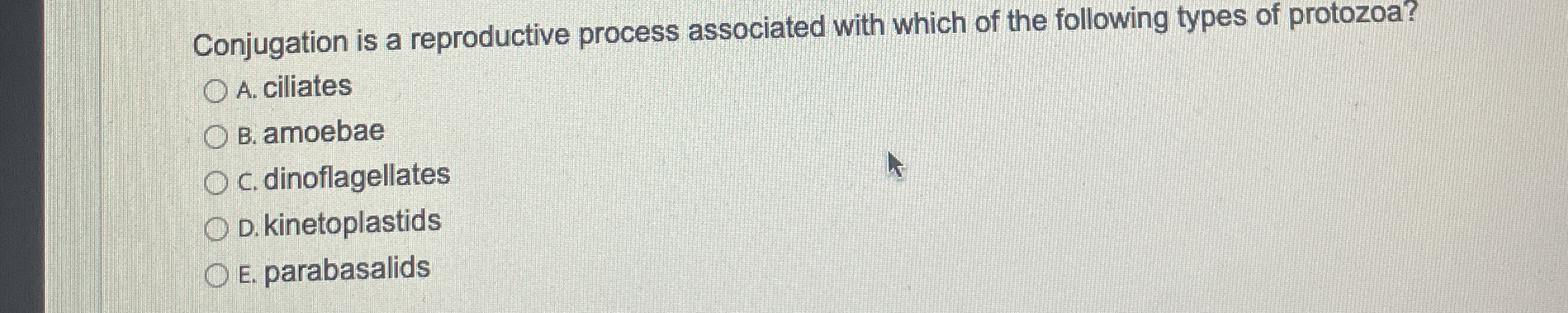 Solved Conjugation is a reproductive process associated with | Chegg.com
