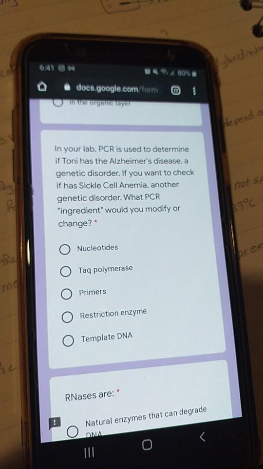 Solved 6:41 4 lyndte 3. 80% • docs.google.com/form mune | Chegg.com