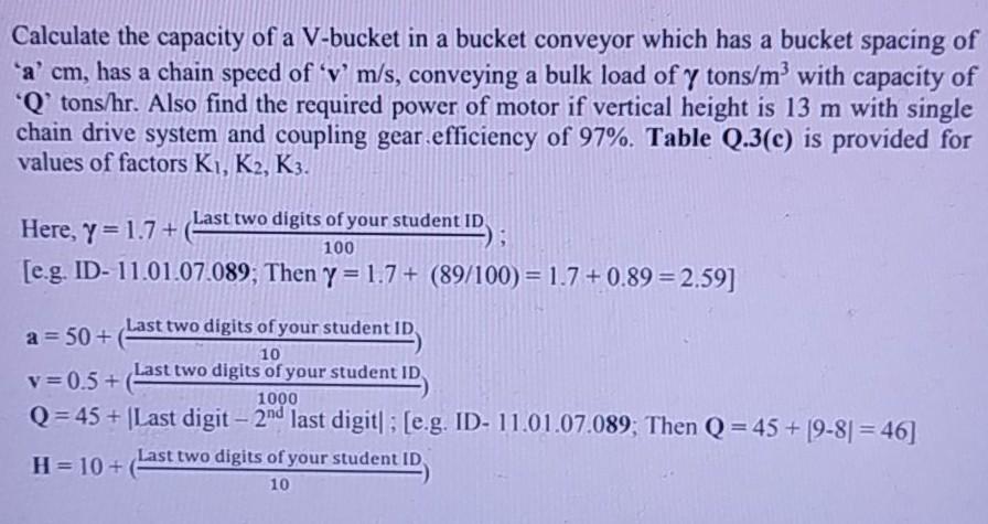 Solved Calculate the capacity of a V-bucket in a bucket | Chegg.com