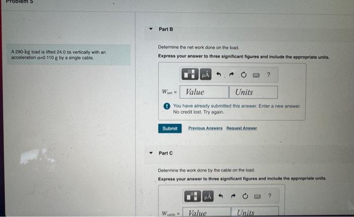 Solved A 290- kg load is litted 24.0 m vertically with an | Chegg.com