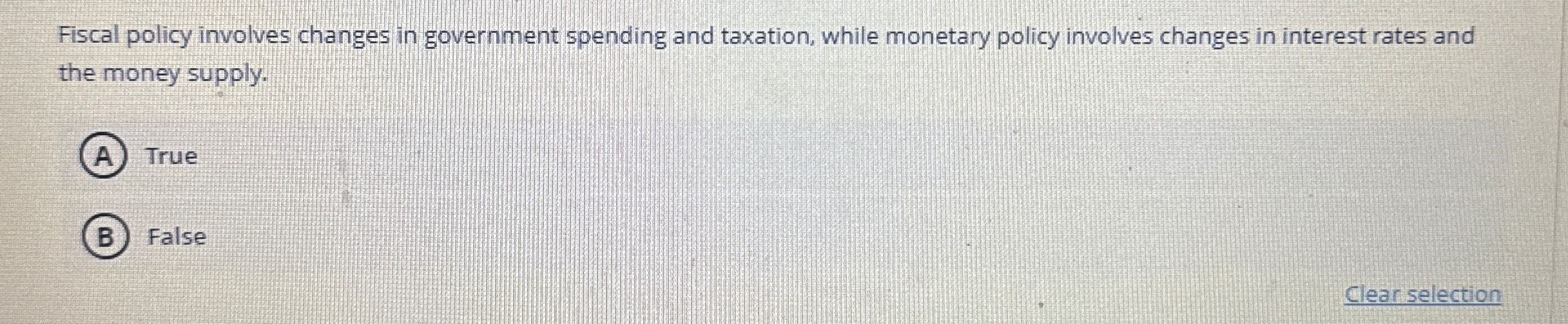 Solved Fiscal policy involves changes in government spending | Chegg.com