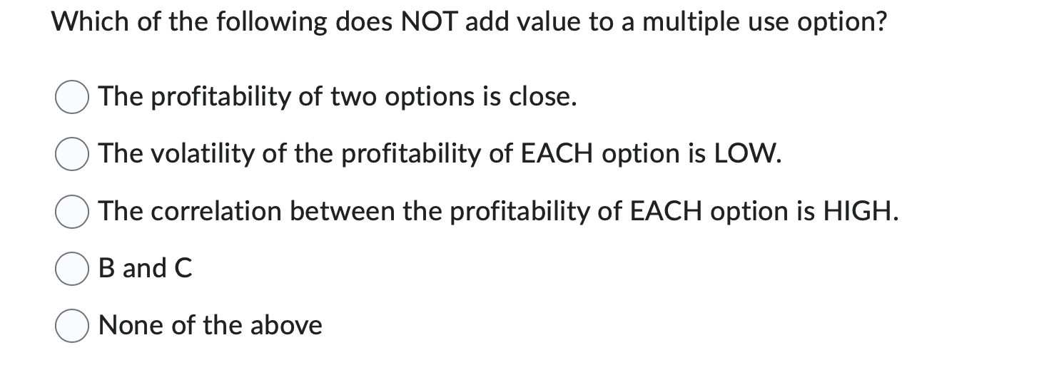 Solved Which of the following does NOT add value to a | Chegg.com