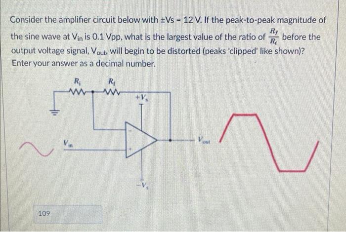 Solved R₂ Consider the amplifier circuit below with #Vs = 12 | Chegg.com