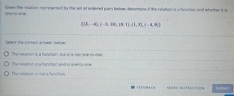 Solved Given the relation represented by the set of ordered | Chegg.com
