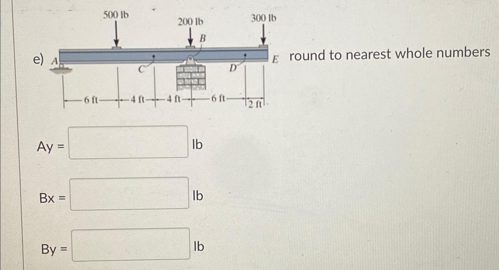 round to nearest whole numbersAy=Bx=By=lb | Chegg.com