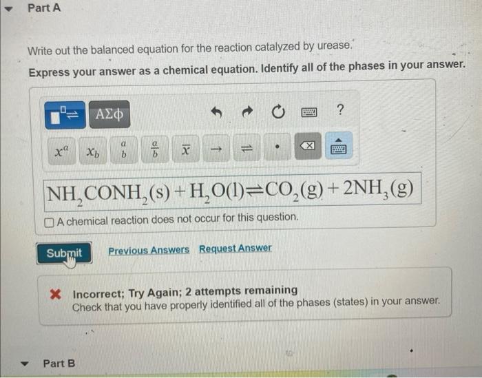 Solved Write out the balanced equation for the reaction | Chegg.com