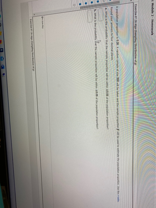 Solved Module 2 Homework Exercise 07.45 Algo (Sampling | Chegg.com
