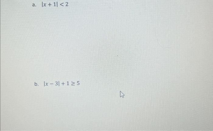 Solved ∣x+1∣