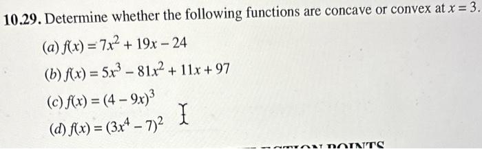 Solved 10.29. Determine whether the following functions are | Chegg.com