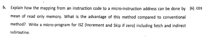 Solved b. ﻿Explain how the mapping from an instruction code | Chegg.com