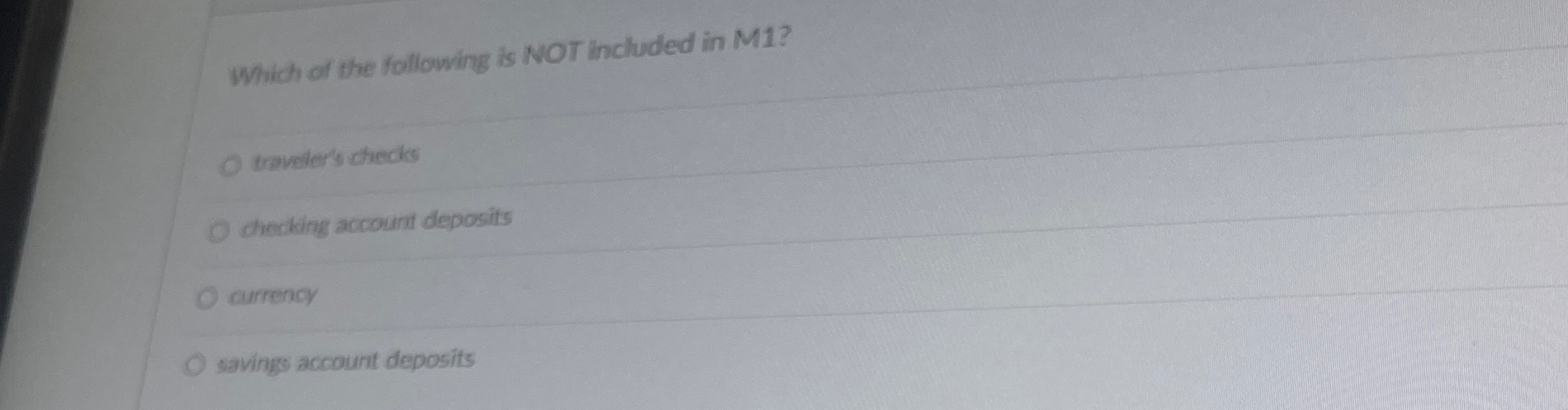 Solved Which of the following is NOT included in | Chegg.com