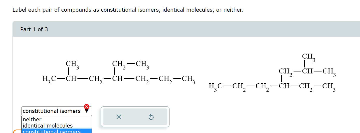 Solved Label each pair of compounds as constitutional | Chegg.com