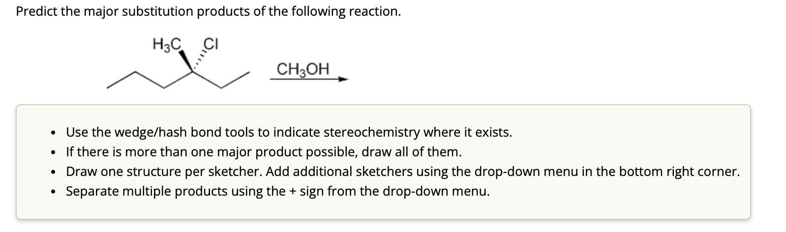 Solved Predict the major substitution products of the | Chegg.com