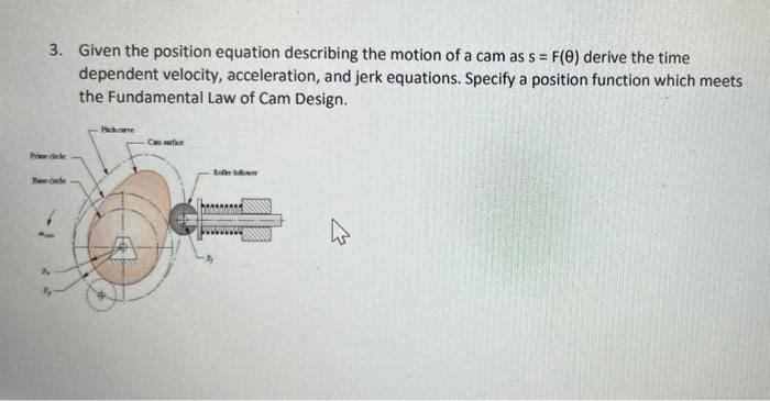 Solved 3. Given the position equation describing the motion | Chegg.com