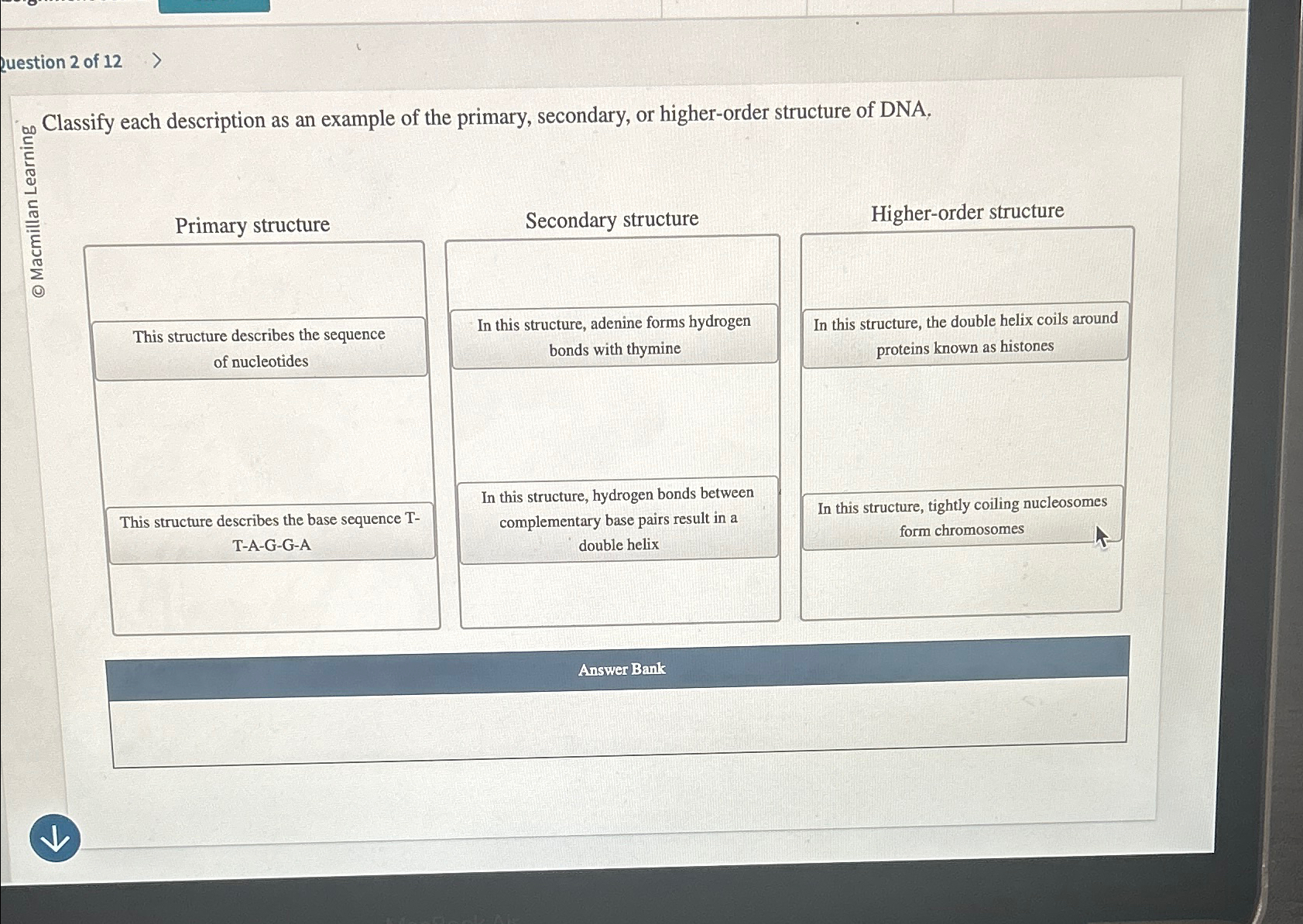 Solved „o Classify each description as an example of the | Chegg.com