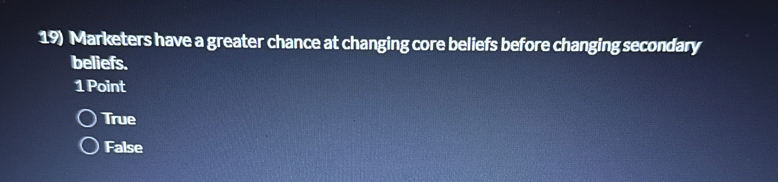 Solved Marketers have a greater chance at changing core | Chegg.com