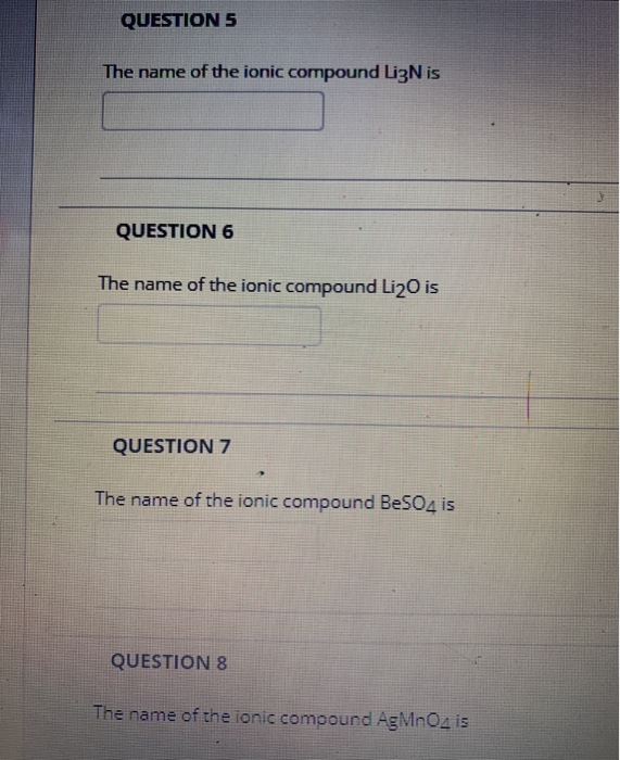 Solved QUESTION 1 CO QUESTION 2 ML N203 QUESTION 3 D ClO2 | Chegg.com