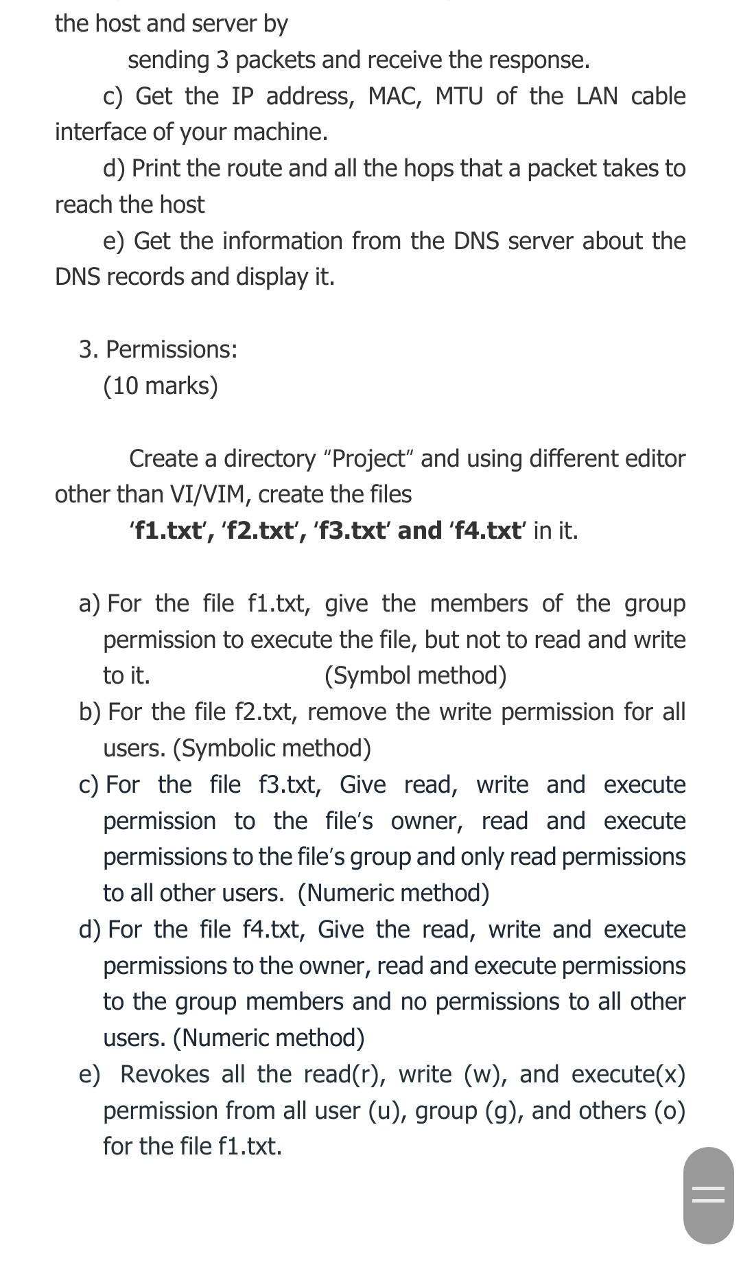 Solved 1. Write the BASH script to do the following: (10 | Chegg.com