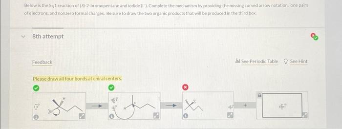 Solved Below is the SN1 reaction of (S)-2-bromopentane and | Chegg.com