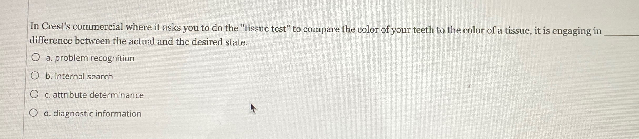 Solved In Crest's commercial where it asks you to do the | Chegg.com