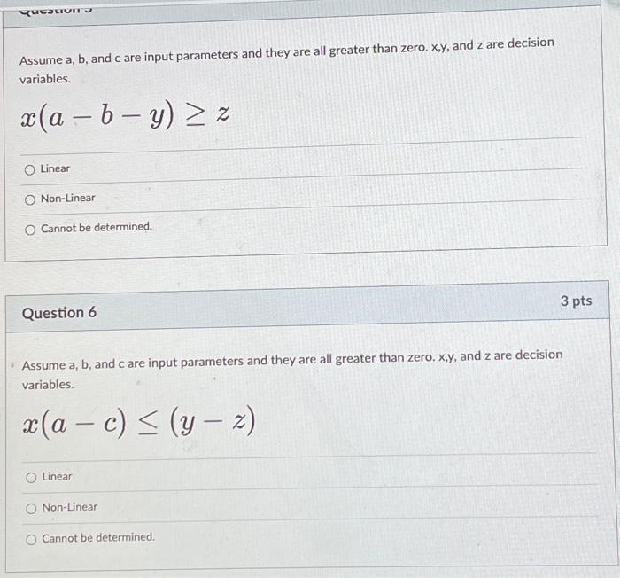 Solved eQuestion 1 Assume a, b, and c are input parameters | Chegg.com