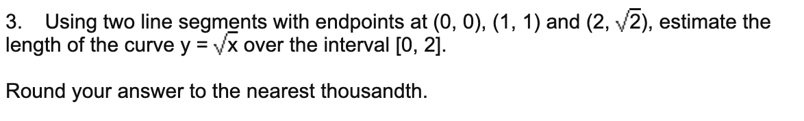 Solved Using two line segments with endpoints at (0,0),(1,1) | Chegg.com