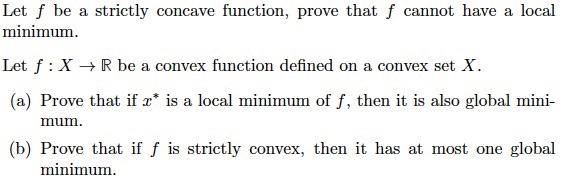 Solved Let f be a strictly concave function, prove that f | Chegg.com