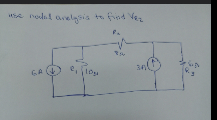 Solved use nodal analysis to find VR2 | Chegg.com