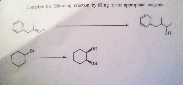 Solved Complete the following reaction by filling in the | Chegg.com
