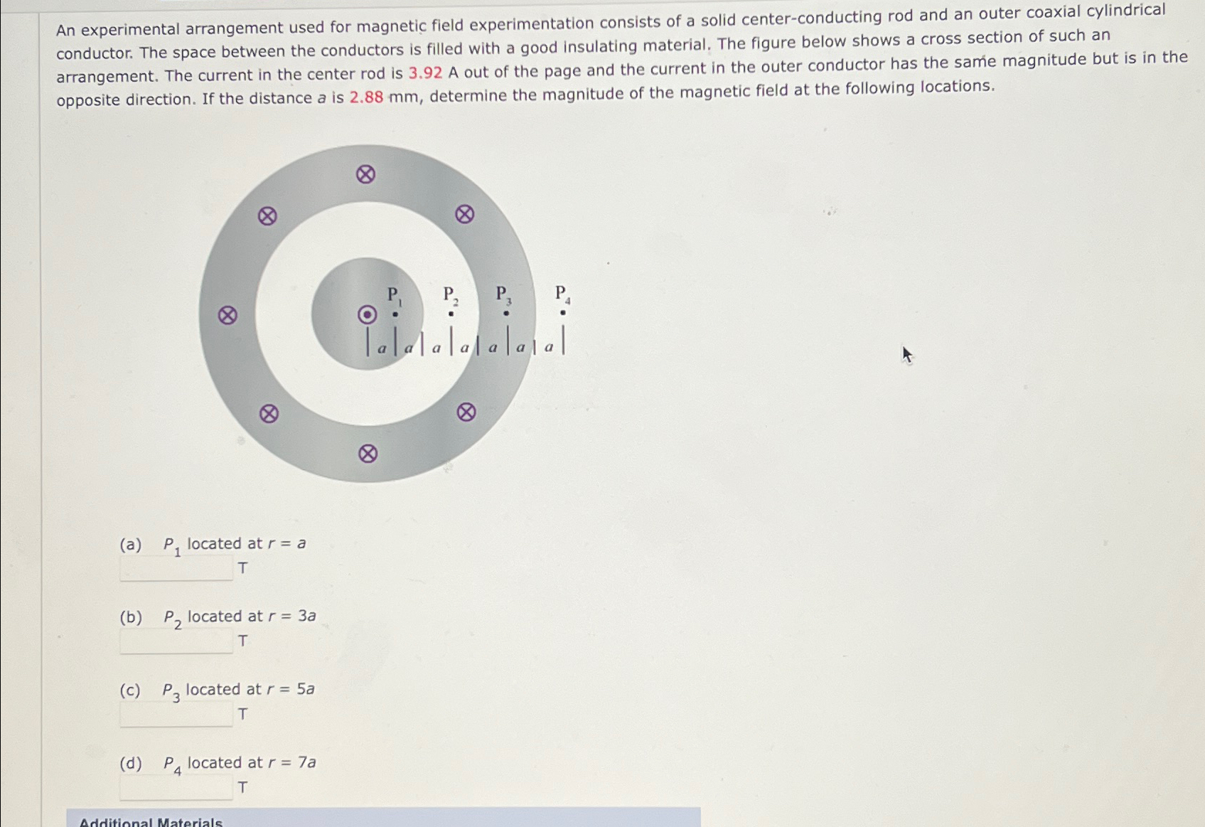Solved An experimental arrangement used for magnetic field | Chegg.com