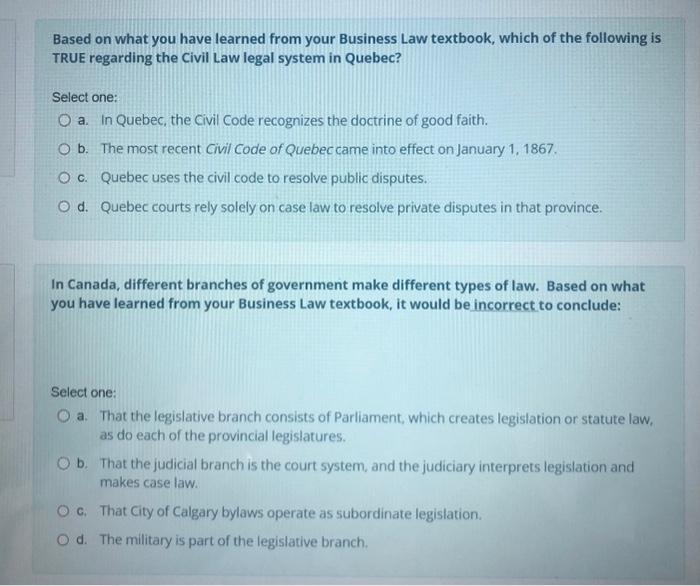 Refer to the LawNow article, "The Rule of Law: Two | Chegg.com