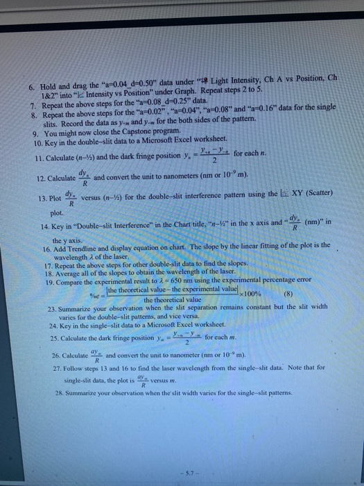 Solved what are some sources of error for this diffraction | Chegg.com