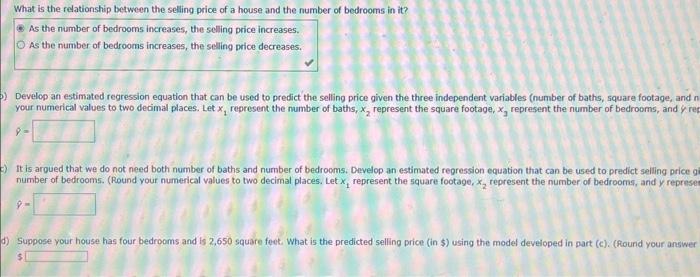Solved \begin{tabular}{|c|r|r|r|r|} \hline 1 & Selling Price | Chegg.com