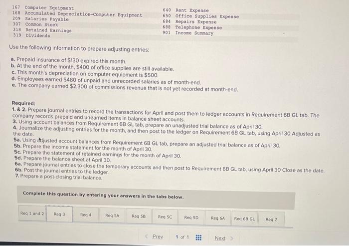 Solved Problem 3-5A (Algo) Applying the accounting cycle LO | Chegg.com