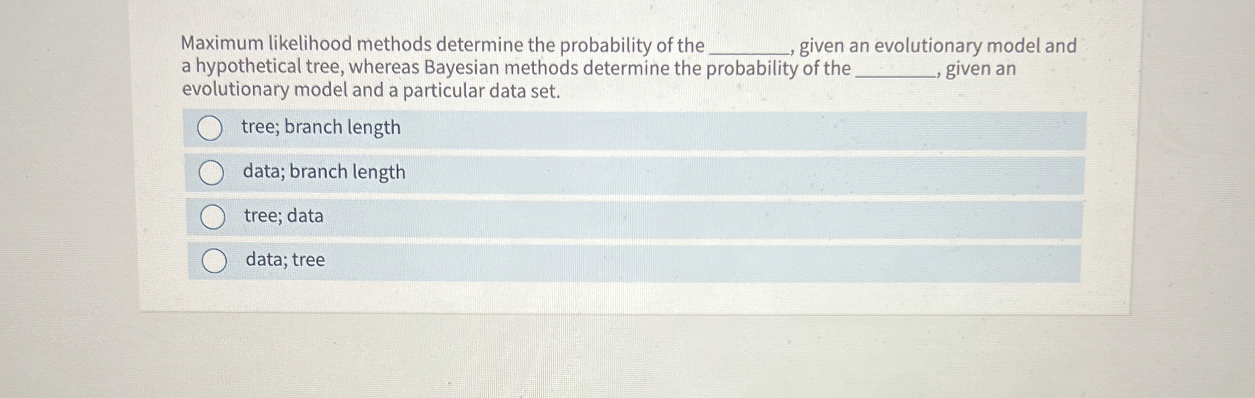Solved Maximum likelihood methods determine the probability | Chegg.com