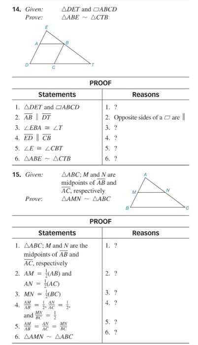 Solved 15. Given: ABC;M and N are midpoints of AB and AC, | Chegg.com